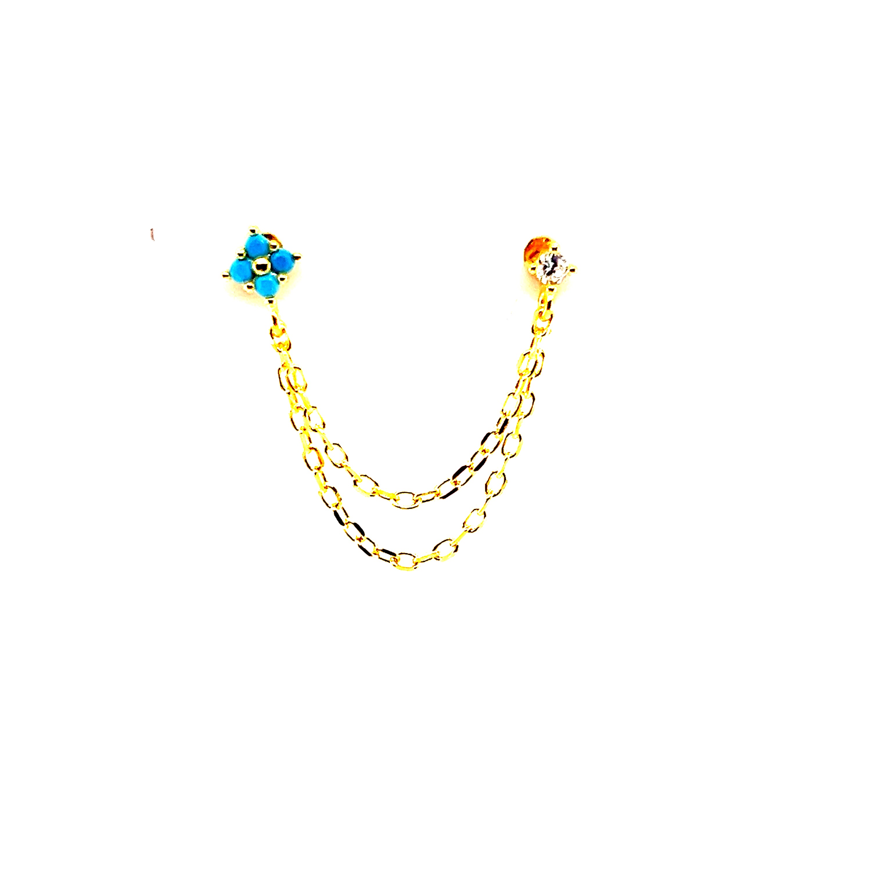 Double Oli Stud Chain – CM Jewellery Designs Ltd